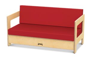 jonti-craft 0375jc living room couch, red