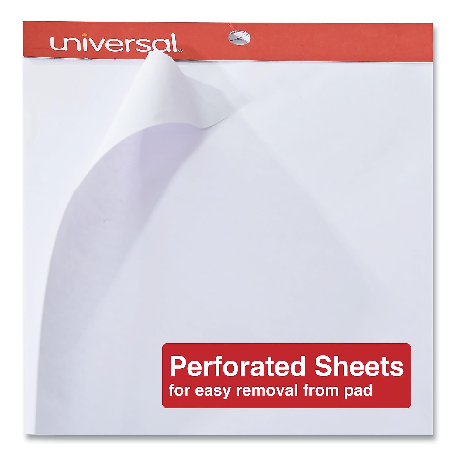 Universal UNV35600 27 in. x 34 in. Unruled Easel Pads/Flip Charts - White (50 Sheets, 2/Carton)