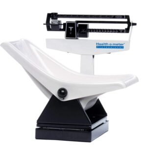 health o meter 1524kl mechanical scale, pediatric, capacity 130 lb, 24-1/2" x 14-1/4" x 18-1/2" seat