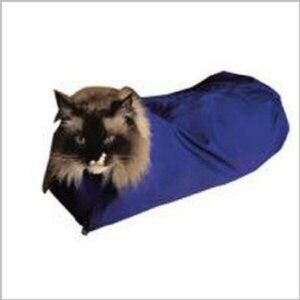 feline restraint bag, 10-15 lbs, royal