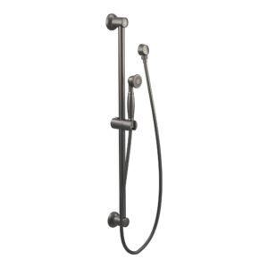 moen 3869an single function handshower with slidebar, antique nickel