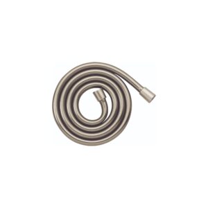 hansgrohe techniflex handheld shower replacement shower hose 80-inch easy install modern shower hose in brushed nickel, 28274820