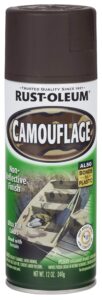 rust-oleum 1918830 specialty camouflage spray paint, 12 oz, earth brown