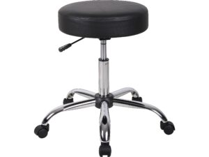 boss be well armless medical spa professional stool, black (b240-bk)