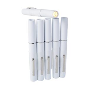 mabis reusable penlights for medical or personal use, white, 6 count