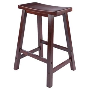 winsome satori counter stool, 24", walnut