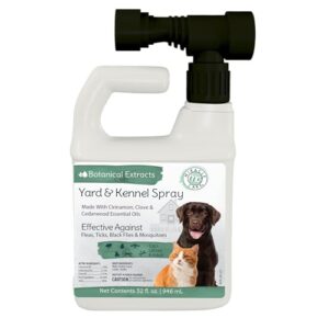 natural yard and kennel flea & tick spray with convenient hose -end sprayer hookup. 32oz bottle covers up to 4, 500 sq ft., natural chemistry natural yard and kennel flea & tick spray, 32 oz.