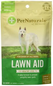 pet naturals lawn protecting supplement for dogs, 60 chews, 3.17 oz