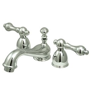 elements of design nuvo elements of design es3951al chicago 2-handle 4" to 8" mini widespread lavatory faucet with brass pop-up, 4-1/2", polished chrome