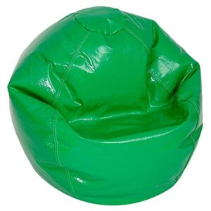 american furniture alliance wet look vinyl bean bags, jr child, green