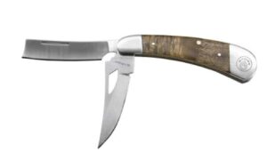 sarge 3.5" 2 blade folding knife with burl wood handle (sarsk-423) category: utility knives