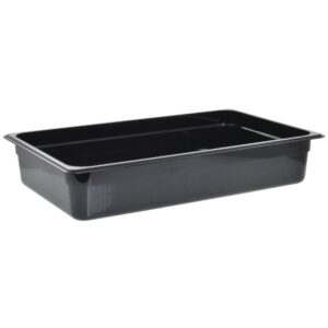 cambro 14cw110 black camwear full size x 4" d food pan