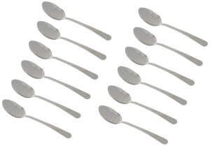 winco 12-piece windsor european tablespoon set, 18-0 stainless steel, soup spoon (dinner spoon), silver