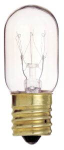 satco s4722 130v intermediate base 15-watt t7 light bulb, clear