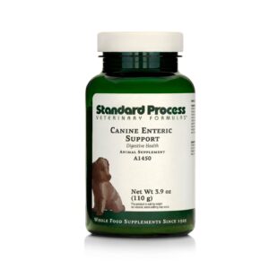 standard process canine enteric support - digestive system support for dogs - nutritional dog supplement for gut health support - canine supplement formula to aid healthy digestion - 110 g