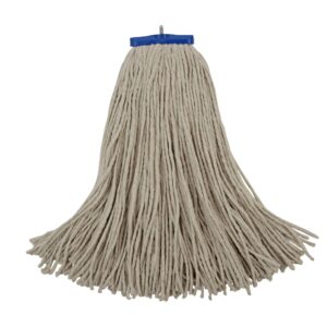 boardwalk bwk724cea 24 oz. cut-end lie-flat cotton wet mop head - white