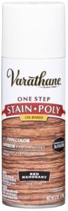 rust-oleum 243867 spray oil-based stain + poly, red mahogany, 12 ounce