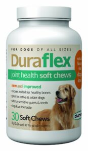 duraflex joint health soft chews 30 chews glucosamine and vitamin e supplement for dogs