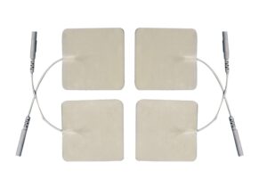 esa medical premium 1.5" x 1.5" 40 white foam backed electrodes by pro-patch® clinical quality with long lasting tyco®gel