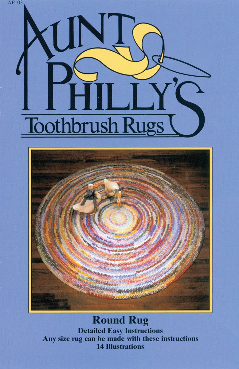 Aunt Philly's Toothbrush Quilts AP103 Round Toothbrush Rug