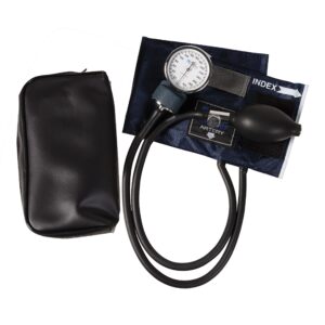 mabis aneroid sphygmomanometer, pediatric cuff size 7.2" to 11.3", professional manual blood pressuer cuff with zipper case, caliber series, child cuff