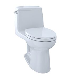 toto ms854114e#01 eco ultramax elongated one piece toilet, cotton white