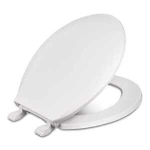 centoco 1200-001 round plastic toilet seat, standard economy model, light weight residential, white