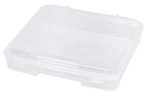 iris usa 8.5" x 11" portable project case, clear