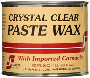 staples, clear 211 carnauba paste wax, 1-pound, 16 ounce