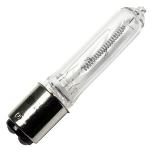 hikari - halogen jd7077 t4 250w 130v/120v clear ba15d dc bayonet