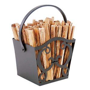 minuteman international cypher fatwood holder basket caddy, graphite