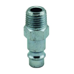 milton industries 760-1 1/4" mnpt highflowpro v-style/european interchange steel air plug fitting (high volume low pressure application) -1 count (pack of 10)