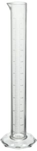 sp bel-art 250ml clear tpx graduated cylinder; 2.0ml graduation (f28694-0000)