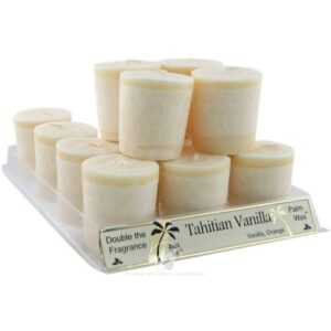 aloha bay candle nature votives tahitian vanilla (ivory) - 2 oz ( value bulk multi-pack)