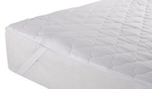 gilbin, quilted cot size mattress pad, 30 x 75 (white, cot size 30"x75")