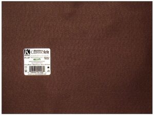 kunin rainbow classic felt 9"x12"-cocoa brown