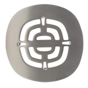 westbrass brass snap-in shower strainer grid, satin nickel, d316-07