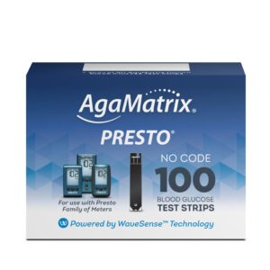 agamatrix presto test strips, 100 count (pack of 1)