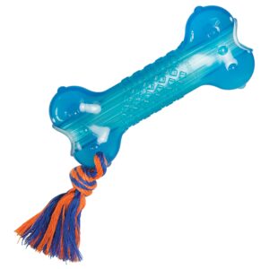 petstages orka bone royal blue treat-dispensing dog chew toy