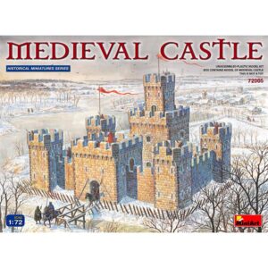 miniart 1:72 scale medieval castle plastic model kit