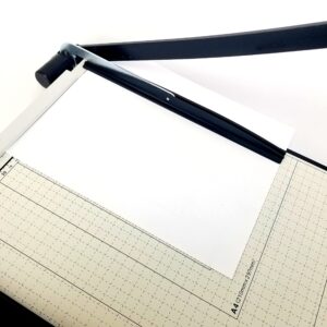 Paper Cutter Guillotine Style 21" Cut Length x 16" inch Metal Base Trimmer