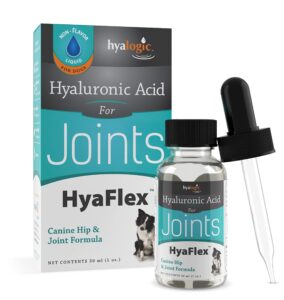 hyalogic hyaflex hyaluronic acid for dogs - premium pet supplies for joint, skin, eye, and coat maintenance - natural joint supplement for dogs to enhance mobility (30ml)