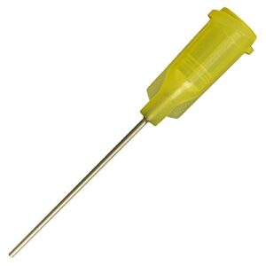 blunt tip dispensing fill needle 20ga x 1" yellow 50 pcs