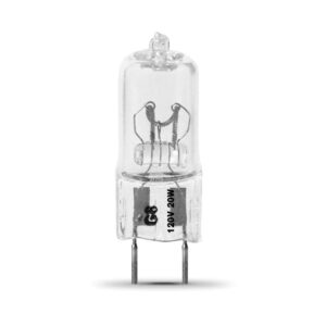 feit electric bpxn20/g8/rp xenon 20-watt halogen t4 light bulb, dimmable with g8 base code, warm white