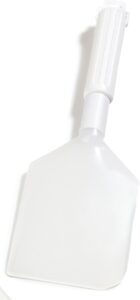 sparta heavy-duty mixing and scraper paddle for commercial food service and large batch cooking, polyethylene (pe), 13.5 inches, white