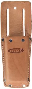 hyde 42525 heavy duty leather angle head utility knife pouch for 42080