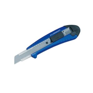 tajima utility knife - 3/4" 7-point rock hard aluminist snap blade box cutter with auto lock & 3 endura-blades - ac-500b