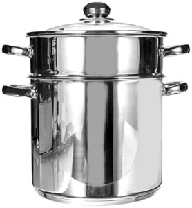 baumalu - 342639 - stainless steel couscouspot 24 cm 9 liter