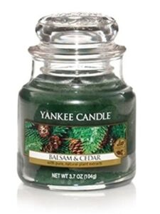 yankee candle balsam & cedar small jar candle