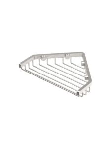 gatco 1513 7-inch length shower or tub corner basket, satin nickel